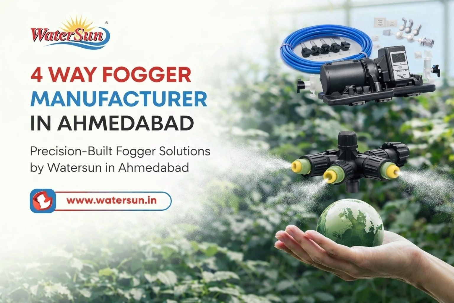4 Way Fogger Manufacturer in Ahmedabad | Watersun